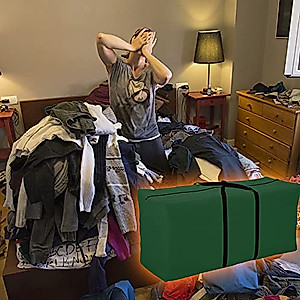 Orqihod Outdoor Cushion Covers and Storage Bag, 68”x30“x20”Extra Large Patio Furniture Seat Cushions Carrying Bag, Green, Waterproof