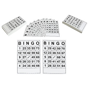 SEETOOOGAMES Bingo Game Cards Sheets - Paper Bingo Cards Bulk Reusable - Bingo Set for Adults, Family, Party, Large Groups - Pack of 120