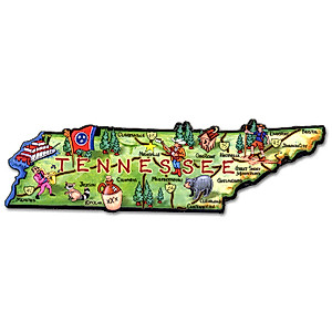 Tennessee Artwood State Magnet Collectible Souvenir by Classic Magnets