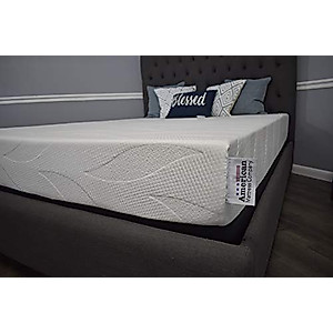 American Mattress Company 8" Graphite Infused Memory Foam-Sleeps Cooler-100% Made in The USA-Medium Firm (King)
