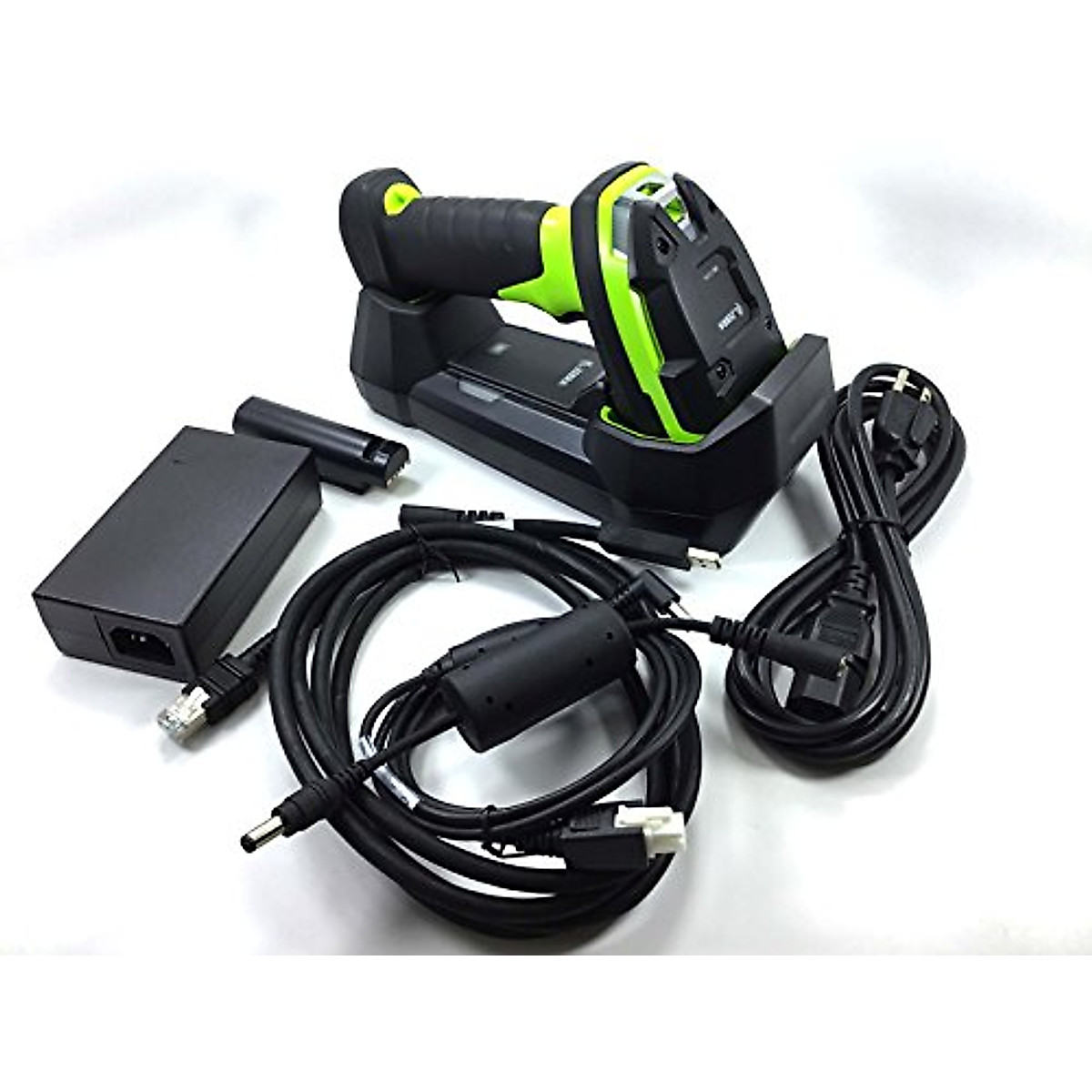 Zebra DS3678-ER (Extended Range) Ultra-Rugged Cordless 2D/1D Barcode Scanner/Linear Imager Kit, Bluetooth, FIPS, Vibration Motor, Includes Cradle, Power Supply and Heavy-Duty USB Cable (CBA-U42-S07)