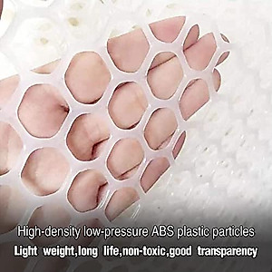 Senershuo Upgraded 15.7IN x 10FT White Plastic Chicken Wire Fence Mesh, Hexagonal Fencing for Gardening, Poultry Fencing, Chicken Wire Frame for Crafts, Floral Netting (PLASTIC40-300W)