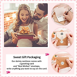 JOGDIAM Birthday Gifts for Her Girlfriend Necklace Romantic Love Knot Necklace Jewelry Birthday Gifts for Girlfriend from Boyfriend