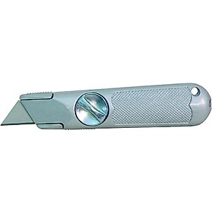MARSHALLTOWN Fixed Blade Utility Knife, Fixed Blade, With Retractable Option, Durable Zinc Alloy Body, 998
