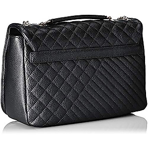 Love Moschino Borsa Pu Quilted, Women’s Satchel, Black (Nero), 10x17x28 cm (B x H T)