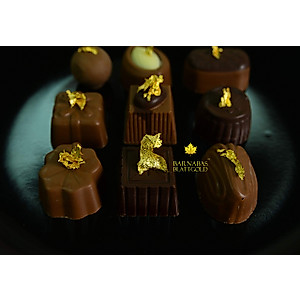 Barnabas Blattgold Genuine Edible Gold Flakes,150mg/Jar, Edible Gold Leaf for Cake Decorations, for Baking, for Drinks and for Food