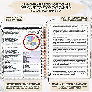 Manifestation Planner - 2023 Deluxe Weekly & Monthly Life Planner to Achieve Your Goals. A 12 Month Journey to Increase Productivity, Organizer & Gratitude Journal and Stickers