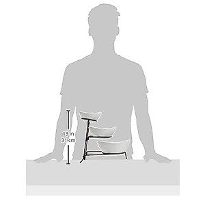 Gibson Elite Gracious Dining Dinnerware, 3-Tier Oval Bowl, White