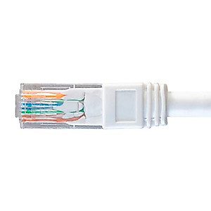 Monoprice Cat6 Outdoor Rated Ethernet Patch Cable - 50 Feet - White | Snagless RJ45, Stranded, 550MHz, UTP, Pure Bare Copper Wire, 24AWG