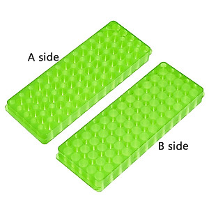 2Pcs Tube Rack Microcentrifuge Tube Racks Double-Sided Plate Centrifugal Pipe Rack for 0.5ml-2ml Centrifugal Pipe 60 Holes (Blue-Green)