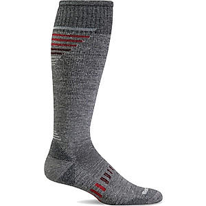 Sockwell Men's Ascend II OTC Moderate Graduated Compression Sock, Grey - L/XL
