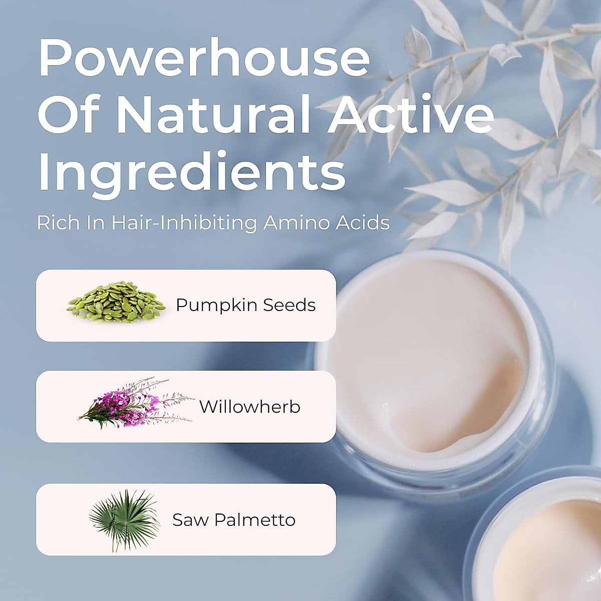 ELAINE PERINE Facial Hair Inhibitor Cream - Permanent Face Hair Solution for Women - Stop Hair Growth with Natural Ingredients - Made in Germany