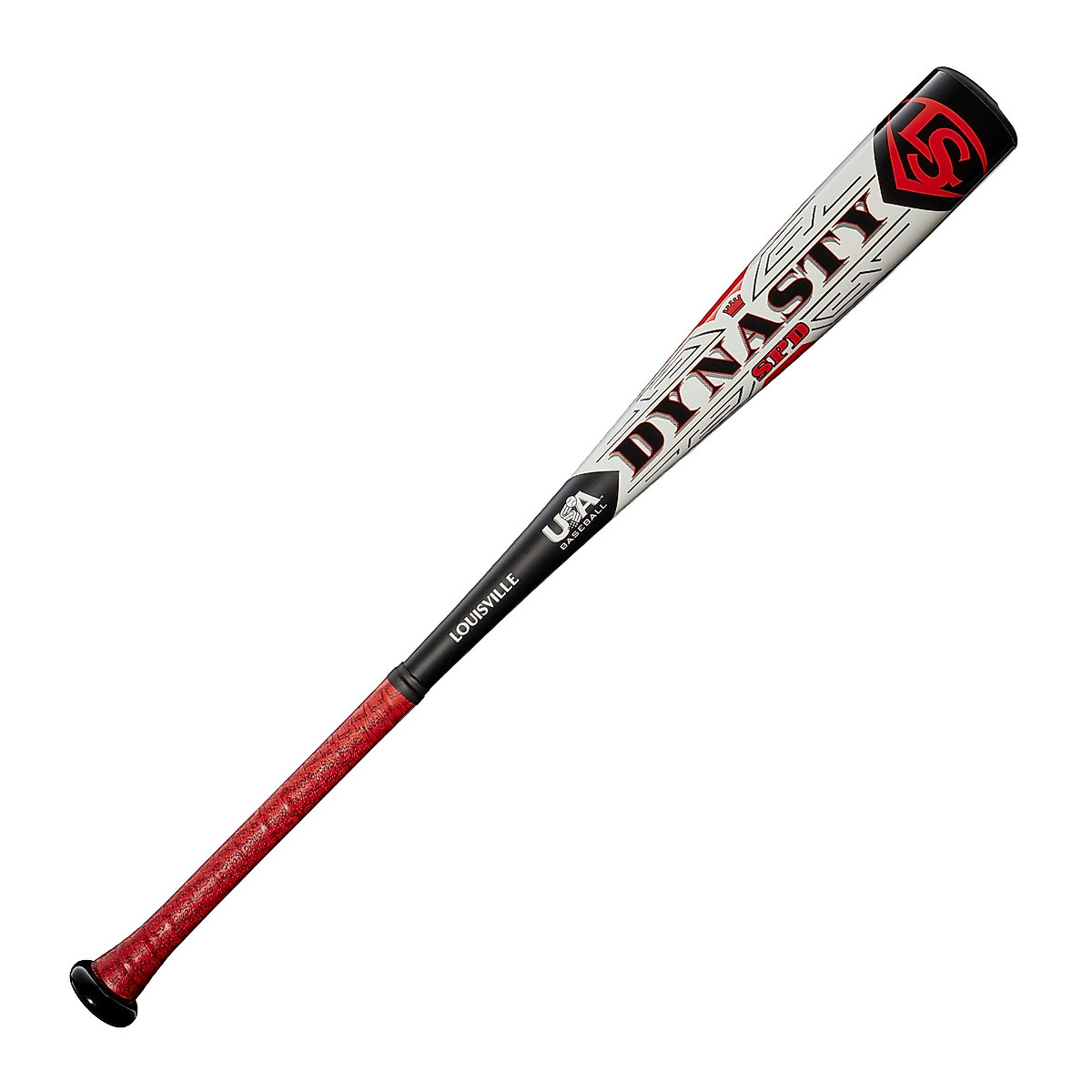Louisville Slugger unisex-adult 2020 Dynasty SPD (-10) 2 5/8" USA Baseball Bat, 32"/22 oz, Red/Black/White