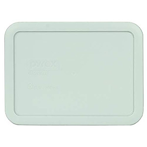 Pyrex (4 7210 Glass Dishes & (4) 7210-PC Muddy Aqua Lids