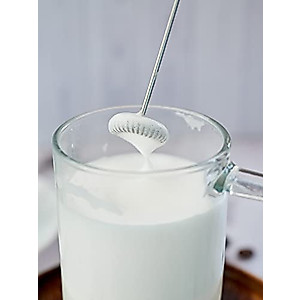 TUCUSA Original Portable Drink Mixer│Milk Frother Handheld │Hand Blender│Electric Whisk for Home & Kitchen │Milkshake Maker│Frother for Coffee, Chocolate, Cappuccino, Latte, Matcha. (CREAM)