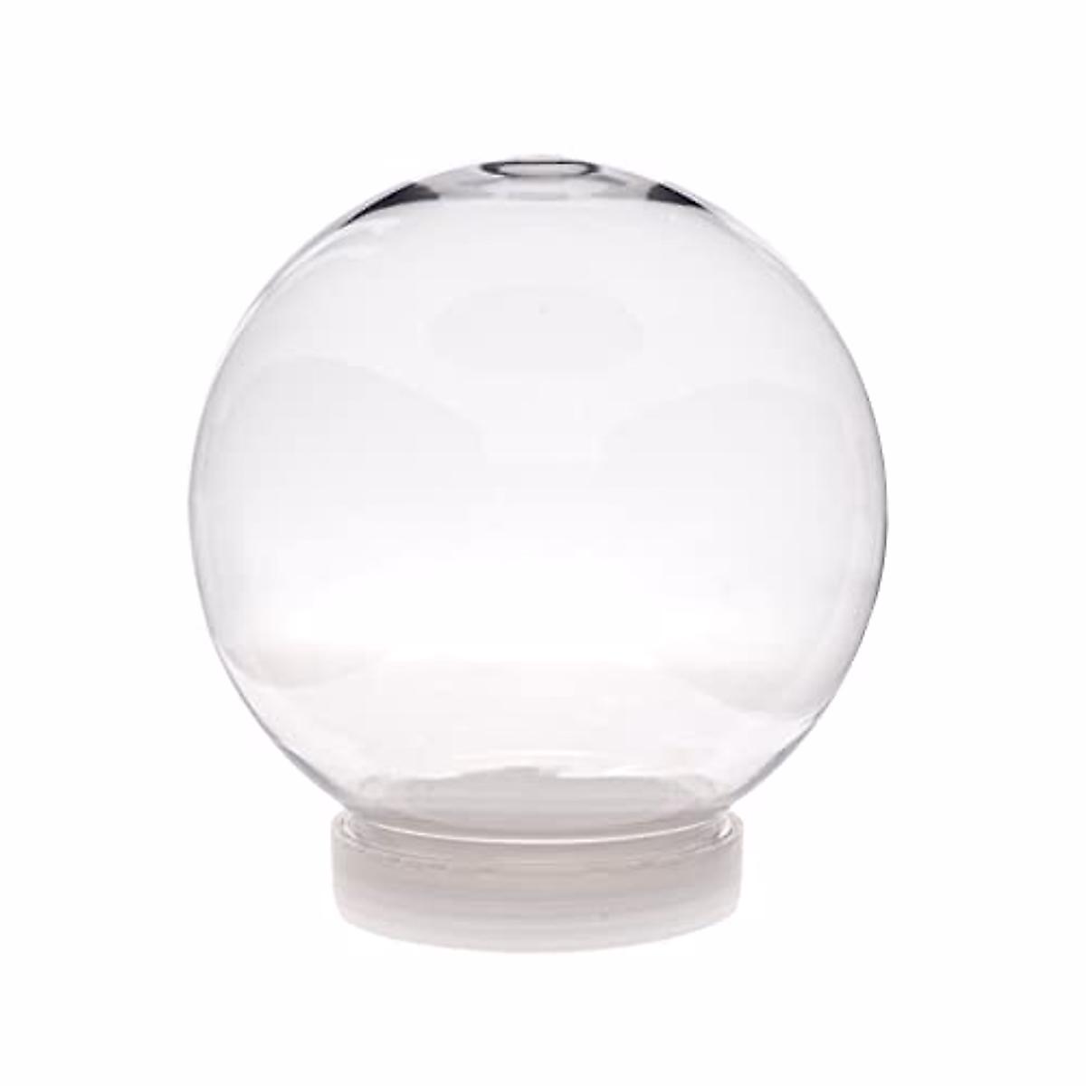 6 Pack - Creative Hobbies 5 Inch (130mm) DIY Snow Globe Water Globe - Clear Plastic with Screw Off Cap | Perfect for DIY Crafts and Customization