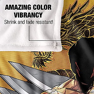 WB 100: Blanket, 50"x60" Bruce Lee Dragon Claw Silky Touch Super Soft Throw Blanket