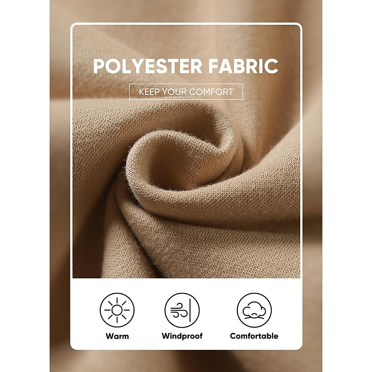 JMIERR Mens Lightweight Cotton Hoodies Winter Casual 1/4 Sweatshirts Loose Fit Drawstring Pullover Shrits, US40(M), A Khaki