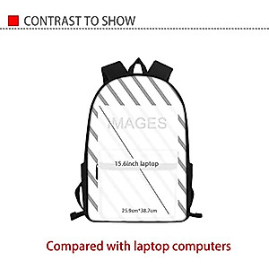 Dog with Headphones Print Backpack Kids School Bookbag Comfortable Travel Daypack Casual Hiking Bag