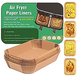 Air fryer liners for Ninja,paper air fryer liners disposable,Power xl air fryer liners 8.6''*5.5'',Air Fryer Disposable Paper Liner For Ninja DZ201 DZ401