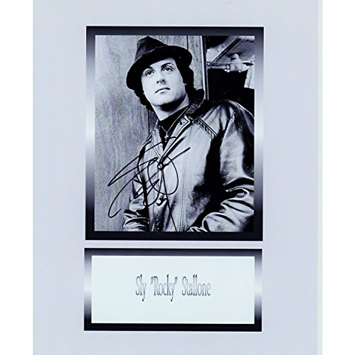 Sylvester Stallone,"Rocky", 8 X 10 Photo Display Autograph on Glossy Photo Paper