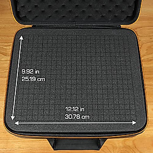 USA Gear VR Headset Case - Virtual Reality Hard Shell Case VR Travel Case with Customizable Foam Interior & Egg-Crate Foam Top - Compatible with Oculus Quest VR Gaming Headset, Controllers, and More