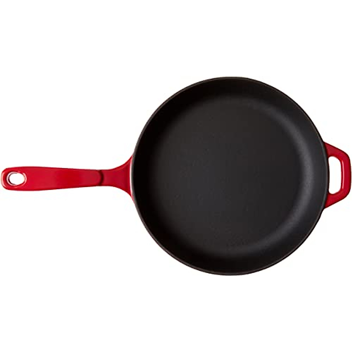 Lodge Color EC11S43 Enameled Cast Iron Skillet, Island Spice Red, 11-inch