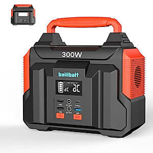 Portable Power Station 300W 257wh Lithium Battery Bailibatt Small Portable Generator for Home Use Camping Travel Emergency Hunting Outdoor, Large Power Bank with AC Outlet for Laptop