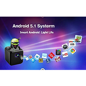 Generic Smart Mini Cube Projector DLP Portable LED Projector M5