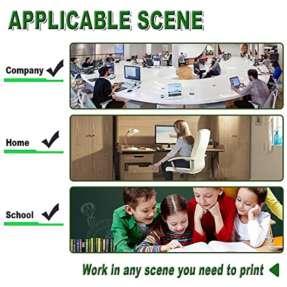 Kolasels (with Chip) 1-Pack (Black) Compatible TN-227 TN227 (TN-227BK) Toner Cartridge (High Yield) to Used for HL-L3210CW HL-L3230CDW Printer