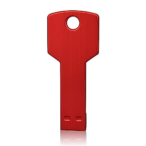 10Pack 2.0 USB Flash Drive Metal Key Design Metal Key Shaped Memory Stick USB Disk (2.0/8GB, Red)