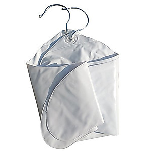 NewFerU Inflatable Hanger Travel X 6, White Round Shoulder, Portable Folding Clothes Drying Rack with Metal Hook, Space Saving Coat Storage Set Non Slip Foldable for Home Car Camping Indoor Outdoor