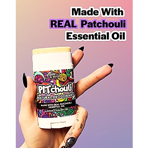 Frankie & Myrrh Natural Patchouli Deodorant for Hippie Women and Men | Real Essential Oils | Aluminum Free-Baking Soda, Coconut Oil and Shea Butter (256 oz) Paraben and Phthalate Free