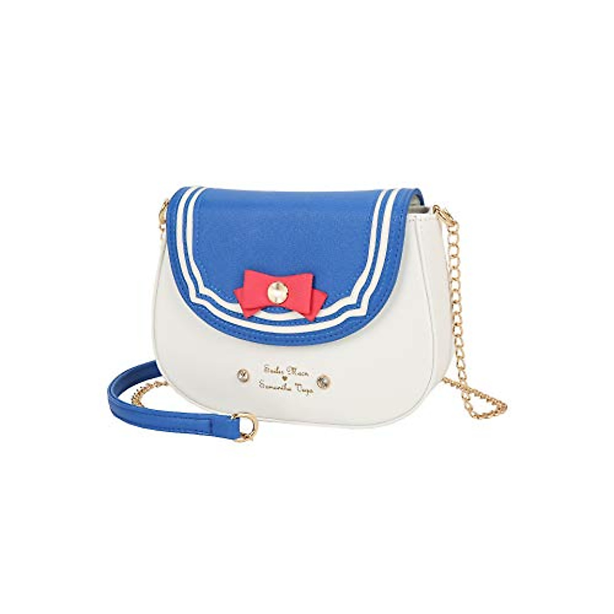 Sunwel Fashion Kawaii Anime Sailor Moon inspired Cosplay Purse Bow Chain Shoulder Crossbody Bag (blue)