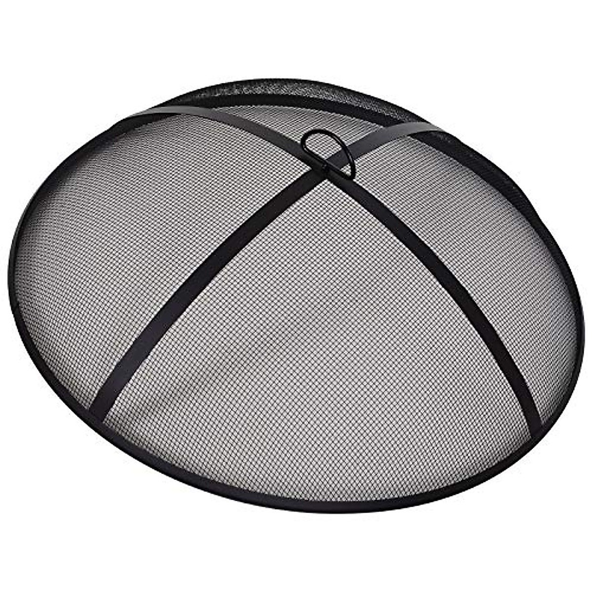 Outsunny 30 Inch Outdoor Fire Pits, Copper-Colored Round Basin Camping Fire Pit, Wood Burning Firepit Bowl with Ornate Black Base, Log Grate, Wood Poker, & Mesh Screen for Embers