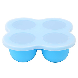 Alvinlite 4 Hole Portable Silicone Egg Bites Mold Rack Steamer for Reusable Pressure Cooker Accessories Blue