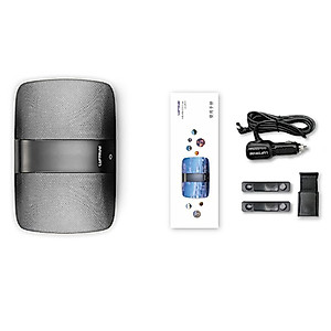 LUFTRUM Portable Car Air Purifier with Double-Rotating Air Purification Duct for Cleans Air, Collect Dust, Remove Odor, Quiet 99.9% Removal to 0.1 Microns, Ideal for Your Love Vehicle(Grey)