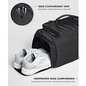 Uselike Gym Bag for Women and Men, 30L Workout Travel Backpack with Shoe Compartment, Sports Duffel Bag with Multiple Pockets