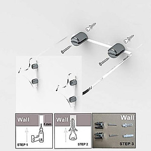 QiXin Lightsaber Rack Wall-Mounted Lightsaber Rack Lightsaber Wall-Mounted Wall Mount Wall Mount Bracket-Includes Hardware