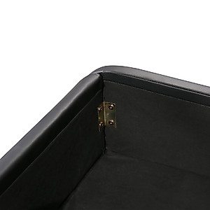 EMKK Upholstered Faux Leather Platform Bed with a Hydraulic Storage System with LED Light Headboard Bed Frame with Slatted Queen Size for Adult, Teens, Kids, No Box Spring Needed