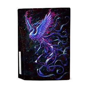 Head Case Designs Officially Licensed Christos Karapanos Phoenix Art Mix Matte Vinyl Faceplate Sticker Gaming Skin Case Cover Compatible with Sony Playstation 5 PS5 Disc Edition Console