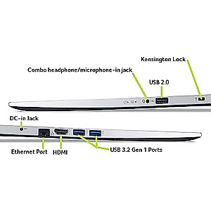 acer 2023 Newest Aspire 1 Slim Laptop, 15.6" FHD Laptop, Intel Celeron Dual-core Processor, 16GB RAM, 128GB eMMC,1-Year Microsoft 365 Personal Subscription,Student, Windows 11 Home S