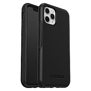OtterBox iPhone 11 Pro Symmetry Series Case - BLACK, ultra-sleek, wireless charging compatible, raised edges protect camera & screen