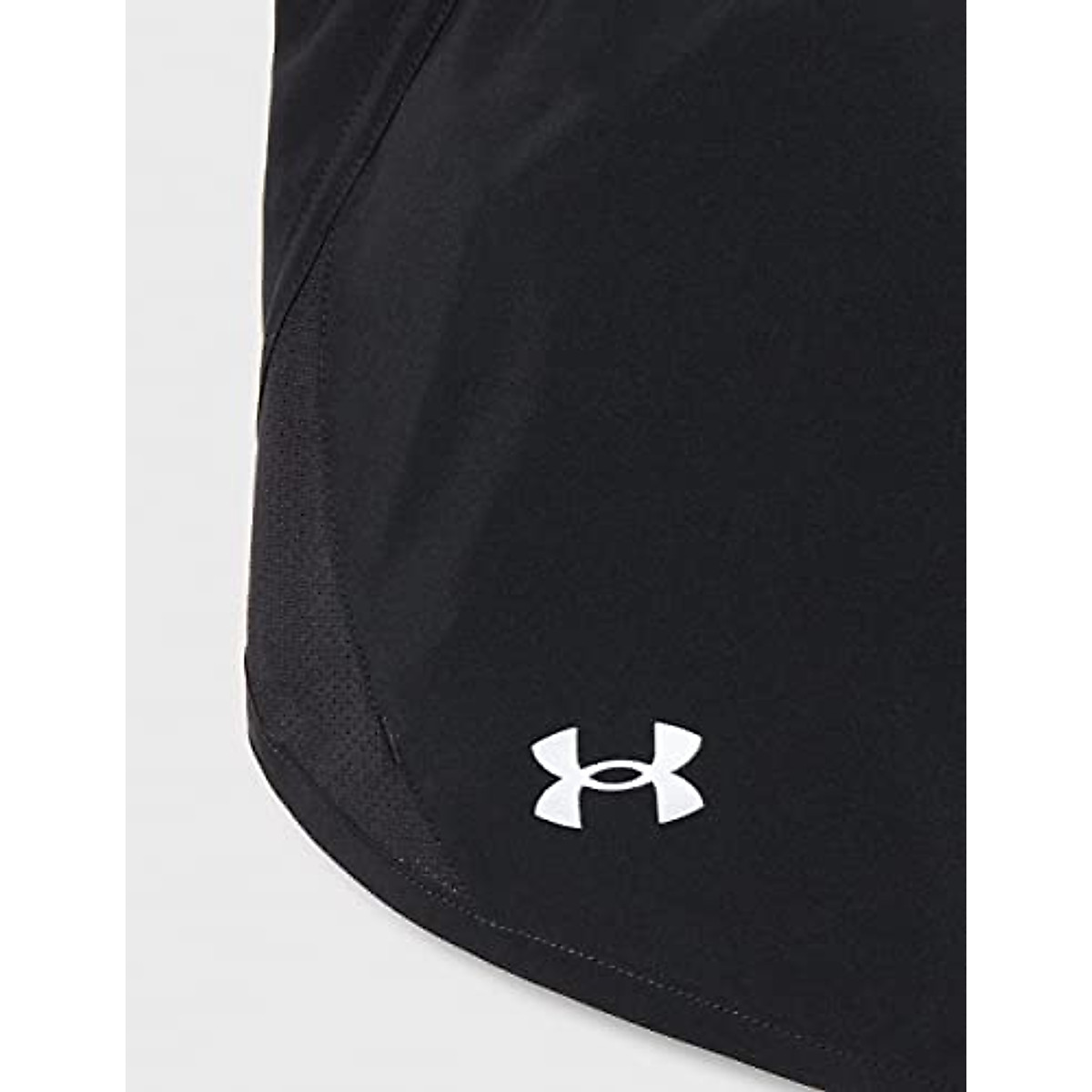 Under Armour Womens Fly By 2.0 Running Shorts , Black (001)/Black , X-Large