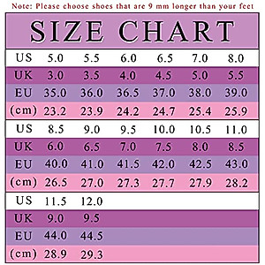 MhrsLifePack Women's Running Shoes Print Sports Shoe Football Shockproof Slip Girls Sneakers 9.5 Lightweight Multicolor