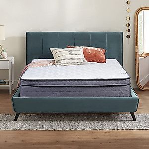 Nutan 11-Inch Medium plush Foam Encased Hybrid Eurotop Pillowtop Innerspring Fully Assembled Mattress, Good For The Back, King
