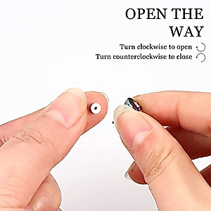 Jstyle Screw Back Stud Earrings Set 20G Surgical Steel Cubic Zirconia Cartilage Piercing Jewelry for Women Men Sensitive Ears CZ Tragus Helix Flat Back Earrings Stud Rainbow