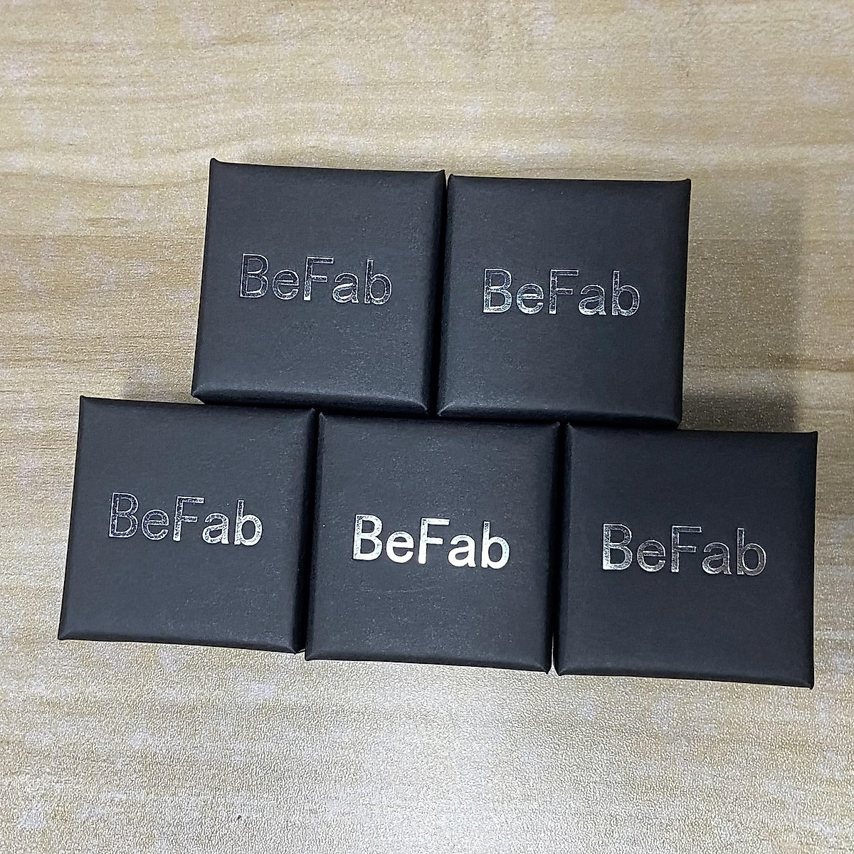 BeFab Cz Bridal Ring Set Accented Round Halo Engagement Ring Matching Half Eternity Wedding Band Size 4-10 (Silver, 5)