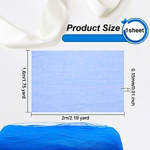 OLYCRAFT 79x63" Royal Blue Tulle Fabrics Bolt Net Chinlon Tulle Fabric Gauze Mesh Ribbon Tulle for Wedding Party Event Decorations Gift Wrapping DIY Sewing Crafts