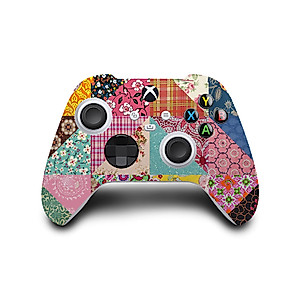 Head Case Designs Officially Licensed Rachel Caldwell Quilt Art Mix Vinyl Sticker Gaming Skin Decal Cover Compatible With Xbox Series S Console and Controller Bundle